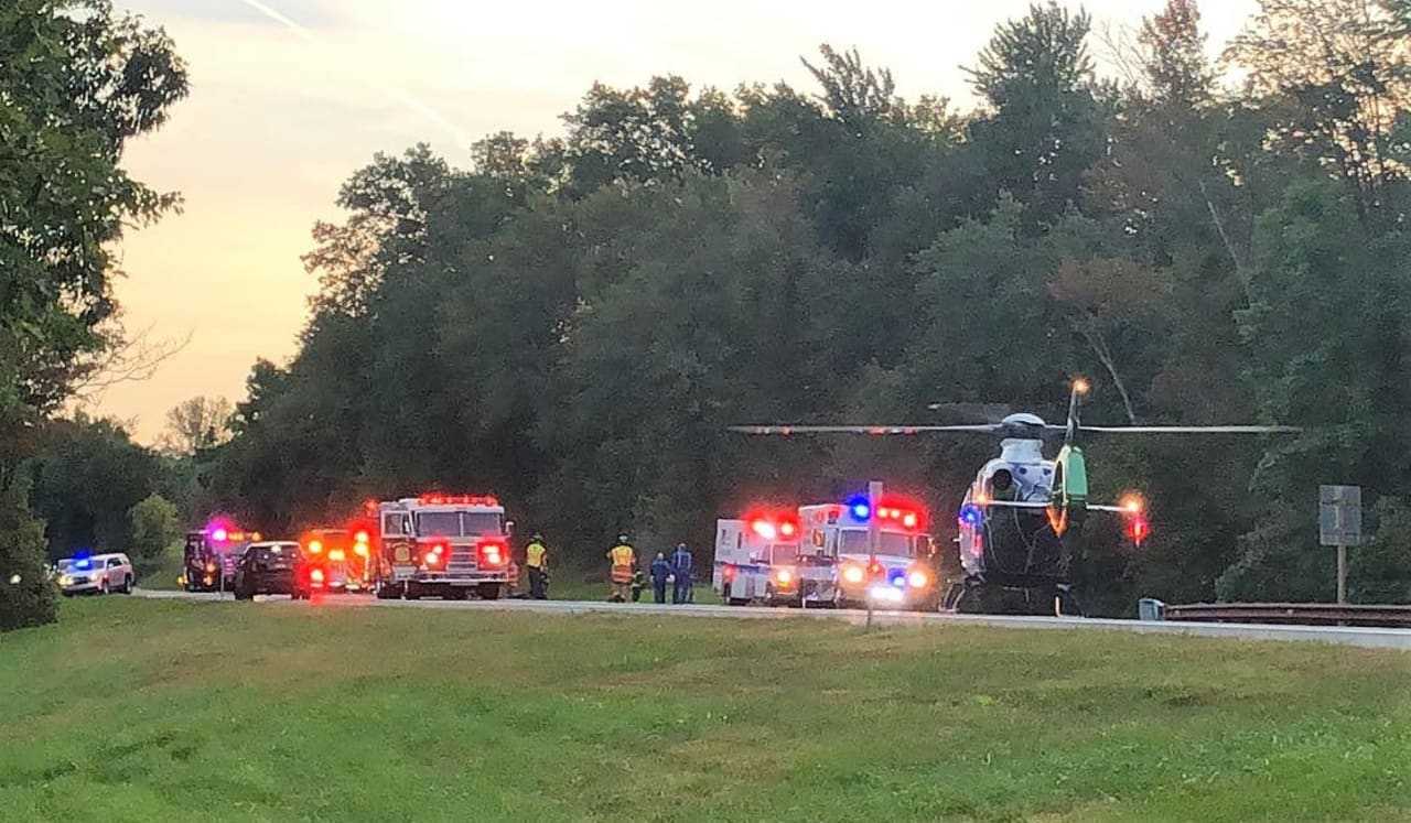 GSP Montvale Crash: Four Injured, Two Seriously, After BMW Overturns ... GSP Montvale Crash: Four Injured, Two Seriously, After BMW Overturns ...