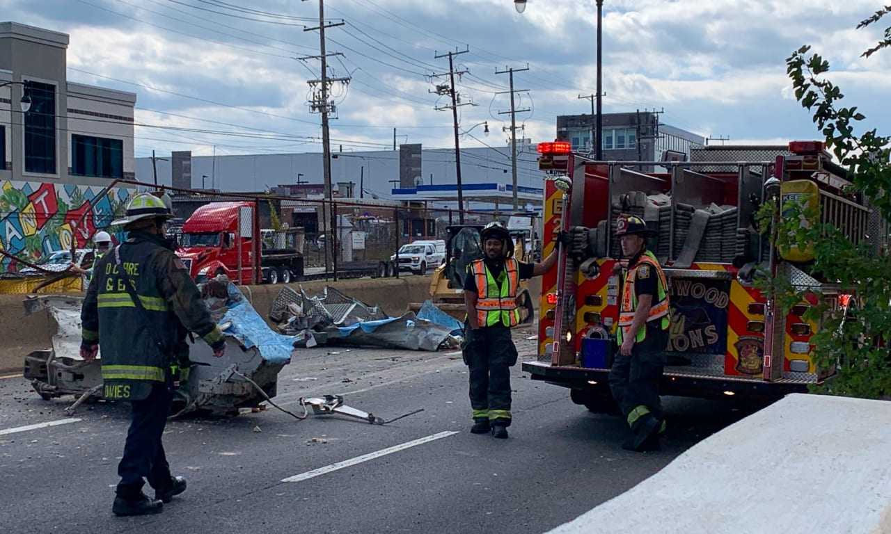 Vehicle Debris Hits, Damages Pedestrian Bridge On I-295 In Northeast DC ...