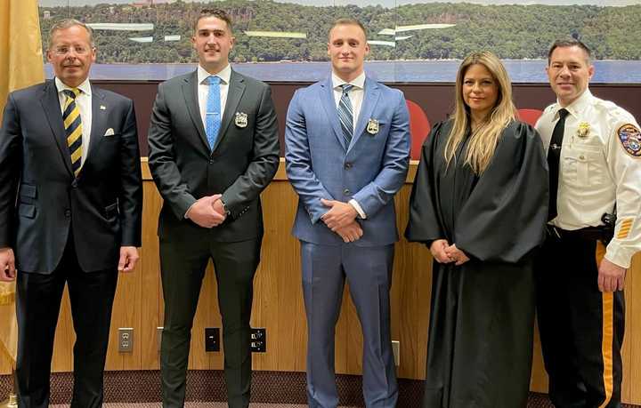 Englewood Cliffs Swears In New Police Officers | Englewood Daily Voice