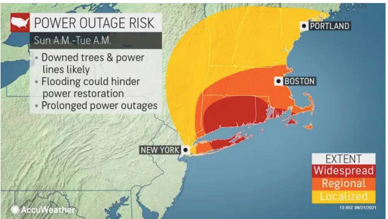 Heres Where Hurricane Henri Should Bring Widespread Power Outages