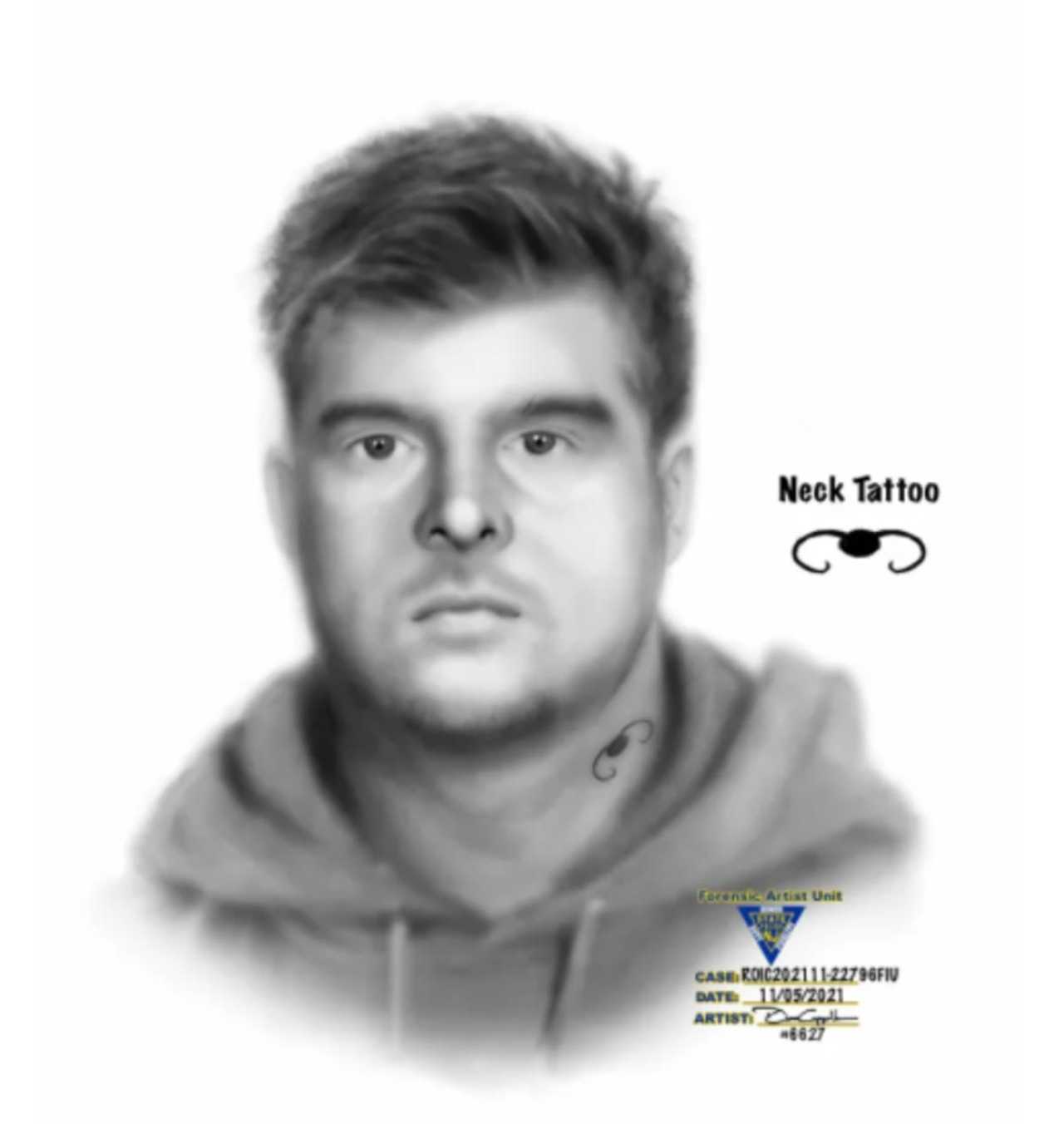 Man With Distinct Scar Neck Tattoo Cuts Monmouth County Jogger In Sex