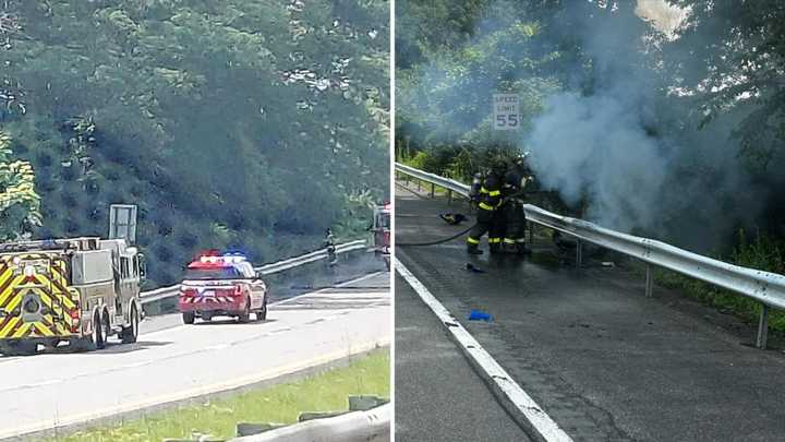 Crash Causes Fire On Route 9 In Croton-on-Hudson: Developing ...
