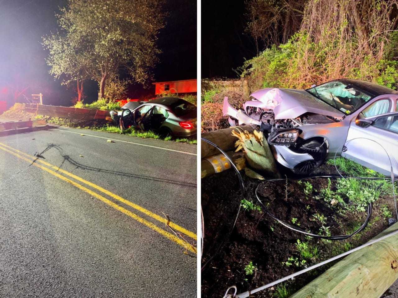 Driver Hospitalized After Car Slams Into Pole In Westchester | Yonkers ... Driver Hospitalized After Car Slams Into Pole In Westchester | Yonkers ...