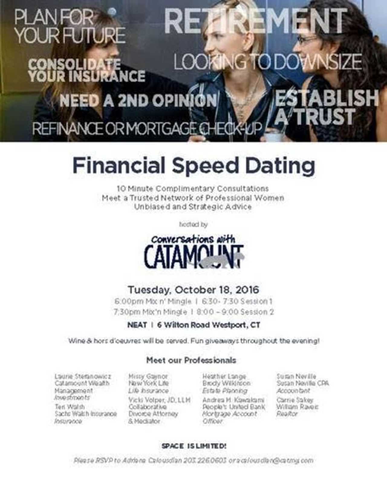 Westport Wealth Management Team Hosts 'Financial Speed Dating' Talk ...
