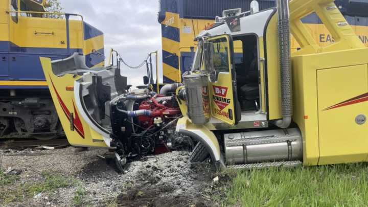 Train Strikes Tractor Trailer In Chester County, Police Say | West ...