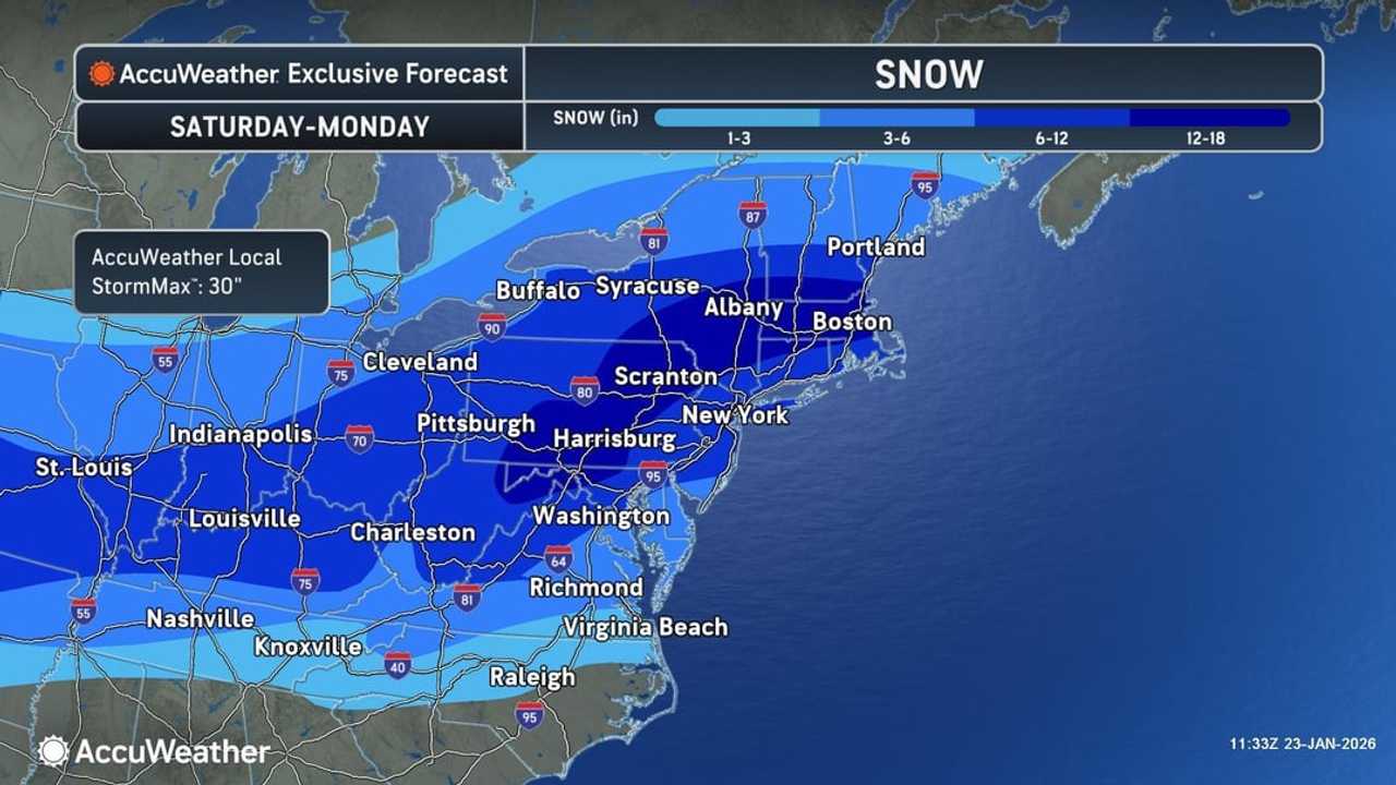 Brand-New Projected Snowfall Totals, Timing Released As Massive Storm ...