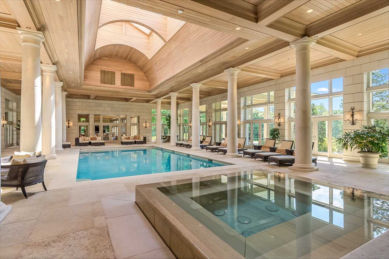 Estate With Showstopping Indoor Pool, Locker Rooms Listed For $17.75M ...