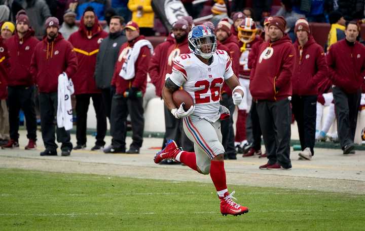 Former New York Giant Saquon Barkley Leaps Onto Madden NFL 26 Cover ...