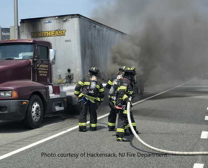 Truck Carrying Mayonnaise Catches Fire On Route 80 In Hackensack ...