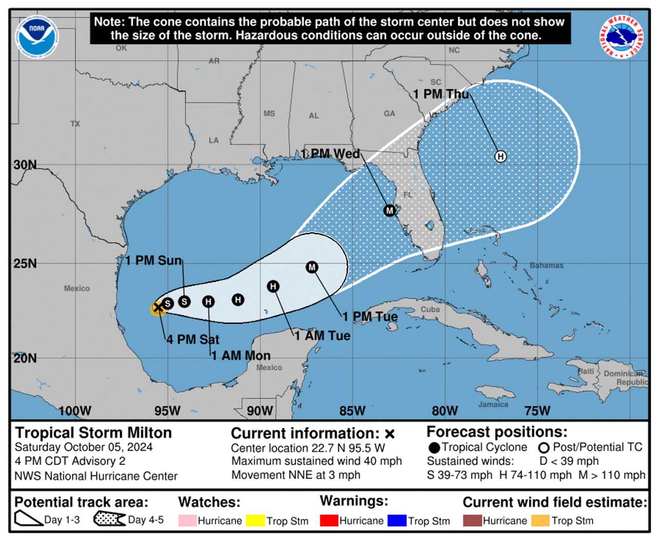 New Projected Major Hurricane's US Landfall Expected In Same Area As ...