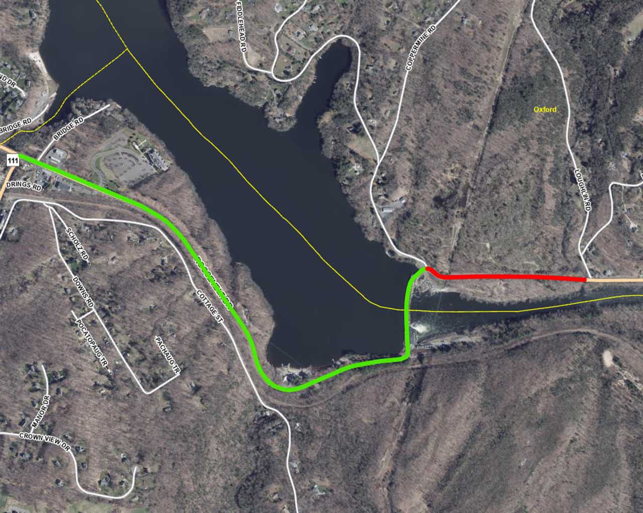 Route 34 Across Stevenson Dam In Oxford Reopens To Traffic After Flood ...