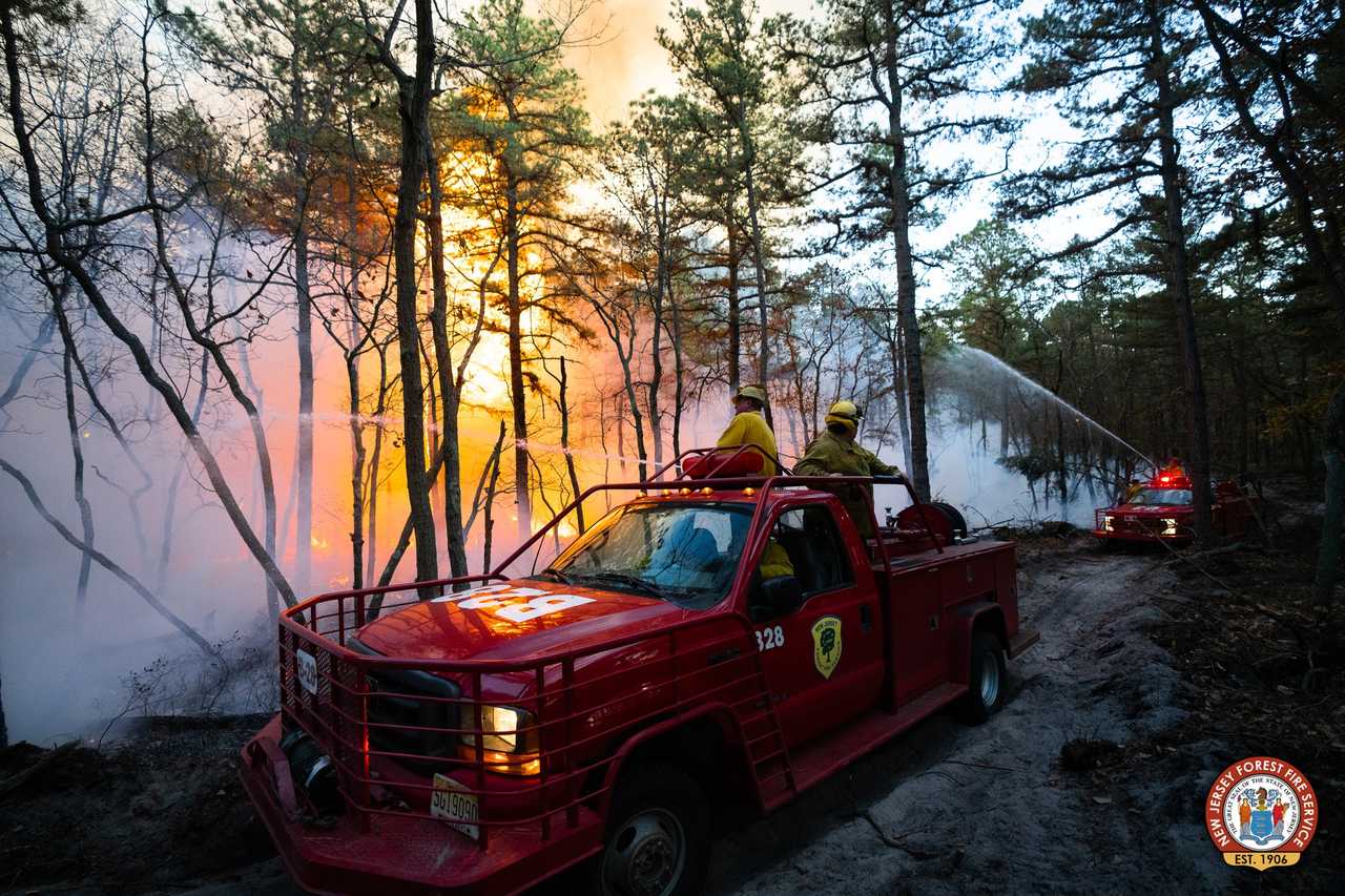 Five Wildfires Rage Across NJ: Here's The Latest Update On Each One ...
