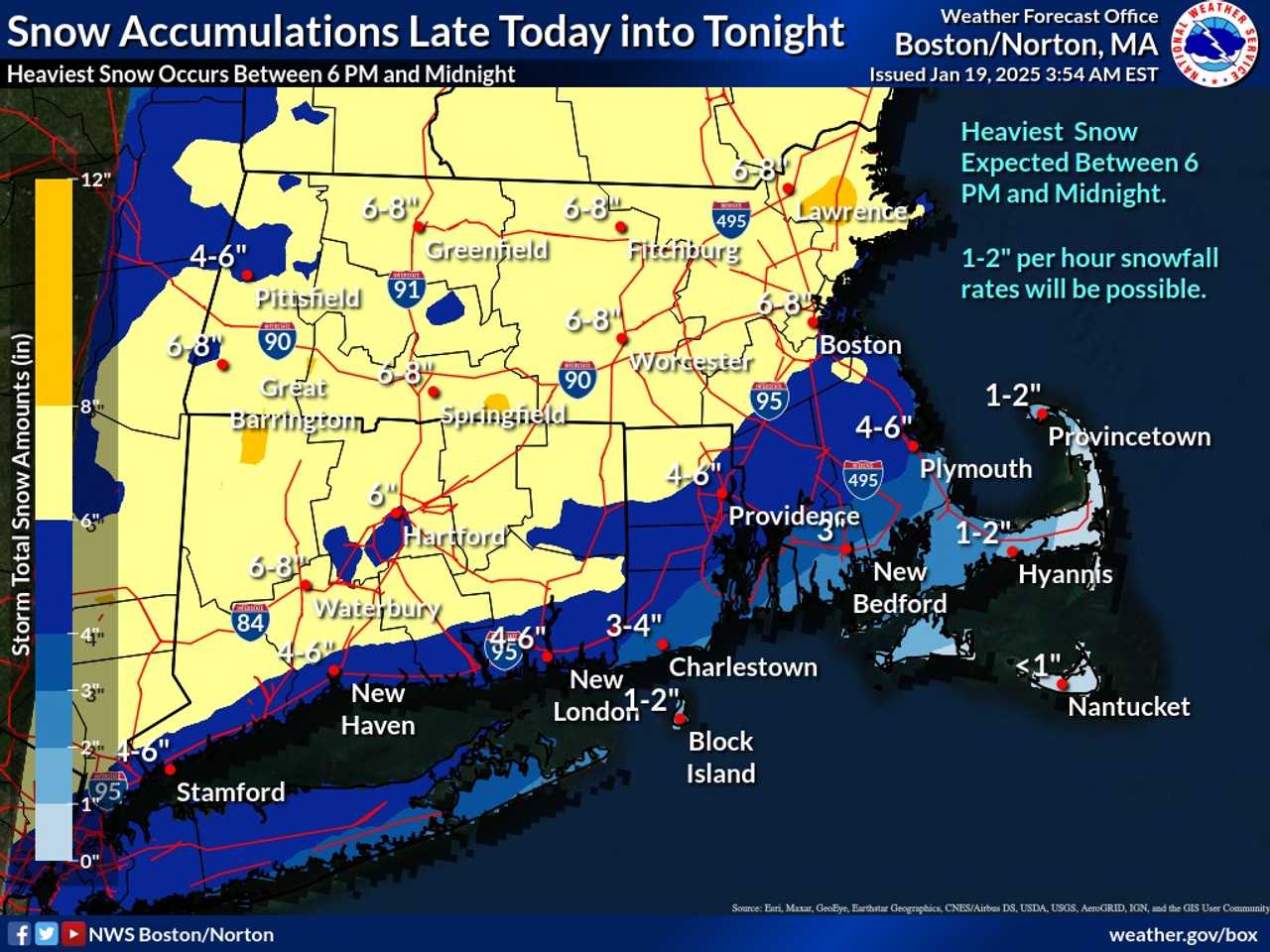 Final MA Snowfall Projections Released For Major Winter Storm | Holyoke ...