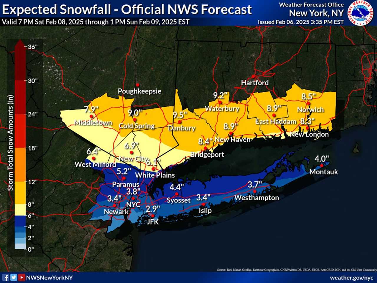 Snowfall Map: These Areas Expected To See Most Accumulation From ... Snowfall Map: These Areas Expected To See Most Accumulation From ...