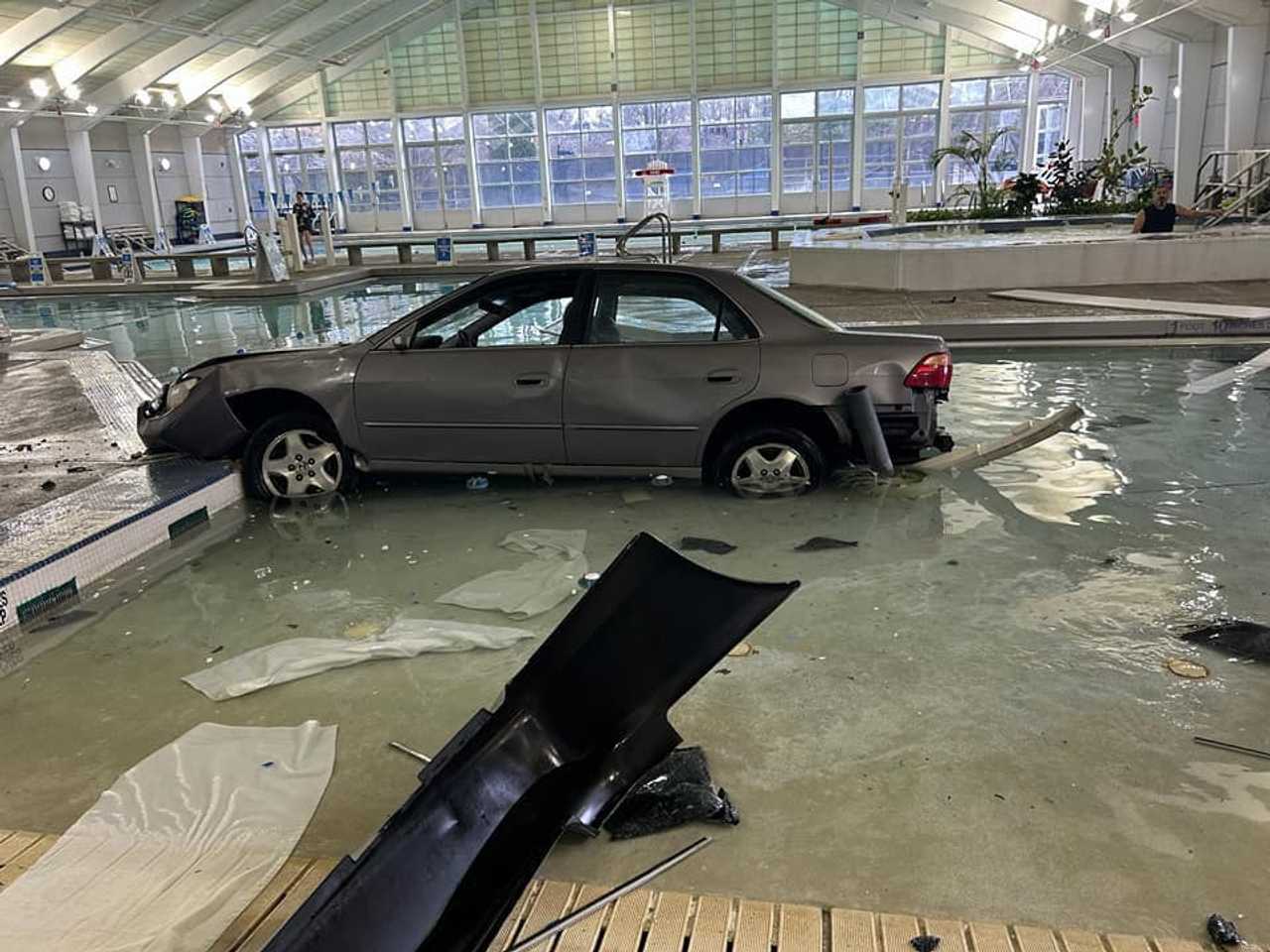 Car Crashes Into Swimming Pool At Fitness Center In Hudson Valley ...