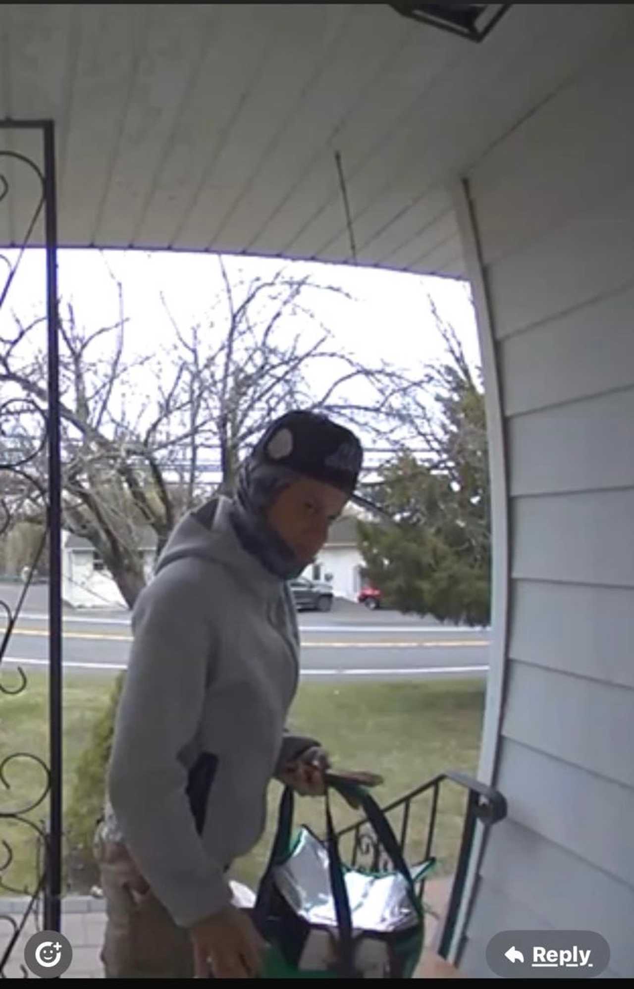 Porch Pirate Caught On Video: Police Seek Help In ID'ing Suspect In ...