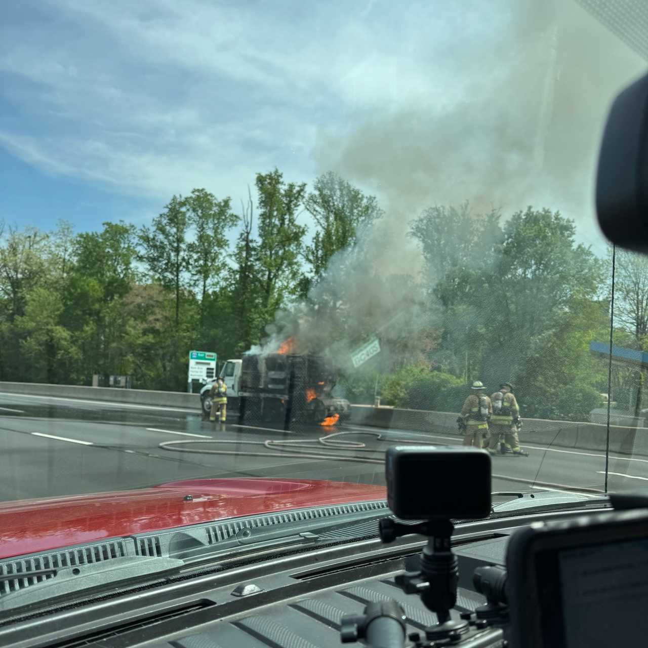 Garbage Truck Fire Shuts Down Route 267 Lanes In Fairfax County (Developing) | McLean Daily Voice