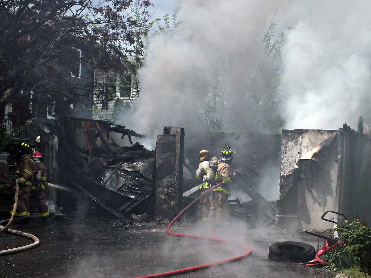 Intense Fire Destroys Multiple Garages, Sheds In Elmwood Park (Photos ...