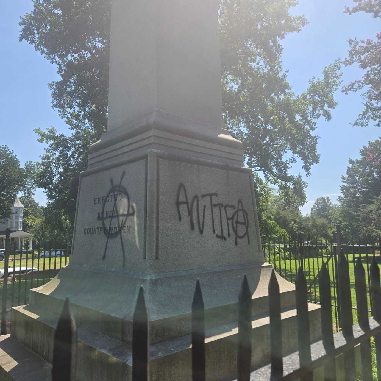 Historic Fredericksburg Landmark Defaced With Political Graffiti ...