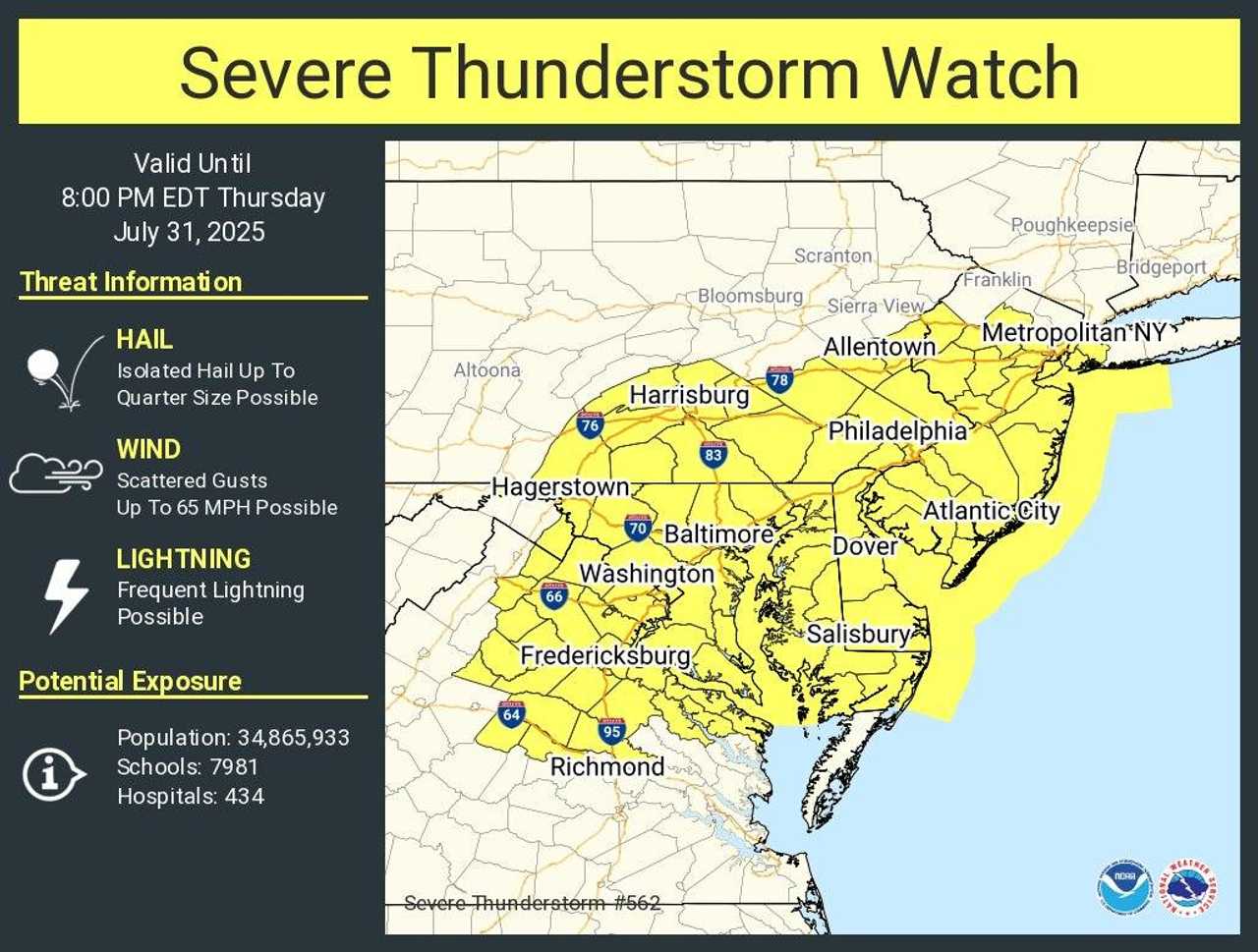 NJ Declares State Of Emergency As Flash Flood, Thunderstorm Threats ...