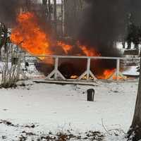 Car Goes Up In Flames On Christmas Eve In Hudson Valley | Peekskill ...