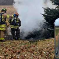 Car Catches Fire On Xmas In Hudson Valley | Peekskill Daily Voice