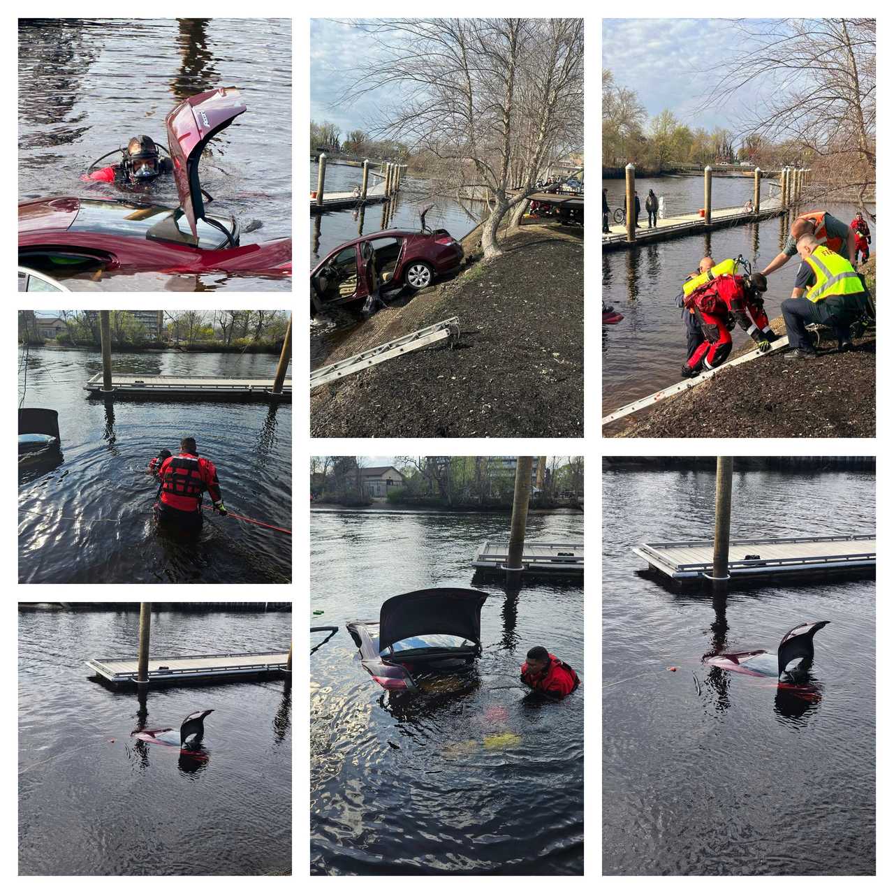 Car Removed After Crashing Into River: Downe Twp Fire/Rescue (Photos ...