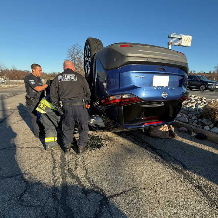 Speeding Car Flips, Hits Tree At Palisades Center In West Nyack, Police ...