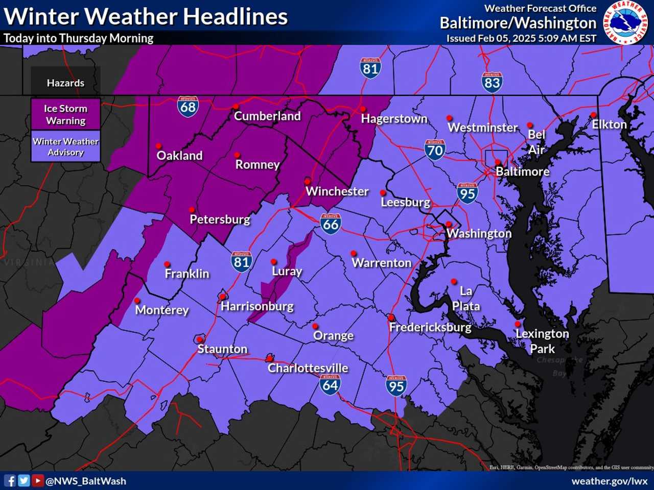 Icy Nightmare: Virginia Drivers Warned As Snowstorm Set To Cripple ... Icy Nightmare: Virginia Drivers Warned As Snowstorm Set To Cripple ...
