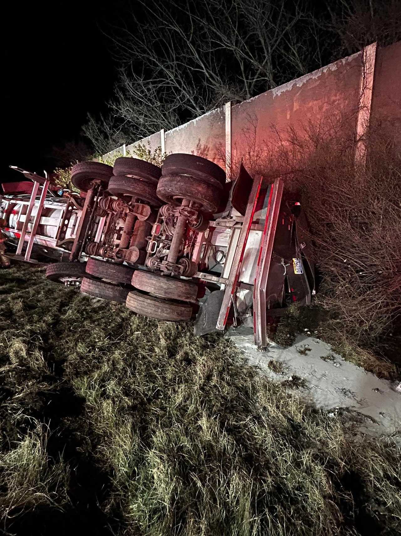 Got Milk? 6K Gallons Spill On I-695 After Tanker Overturns, Officials ...
