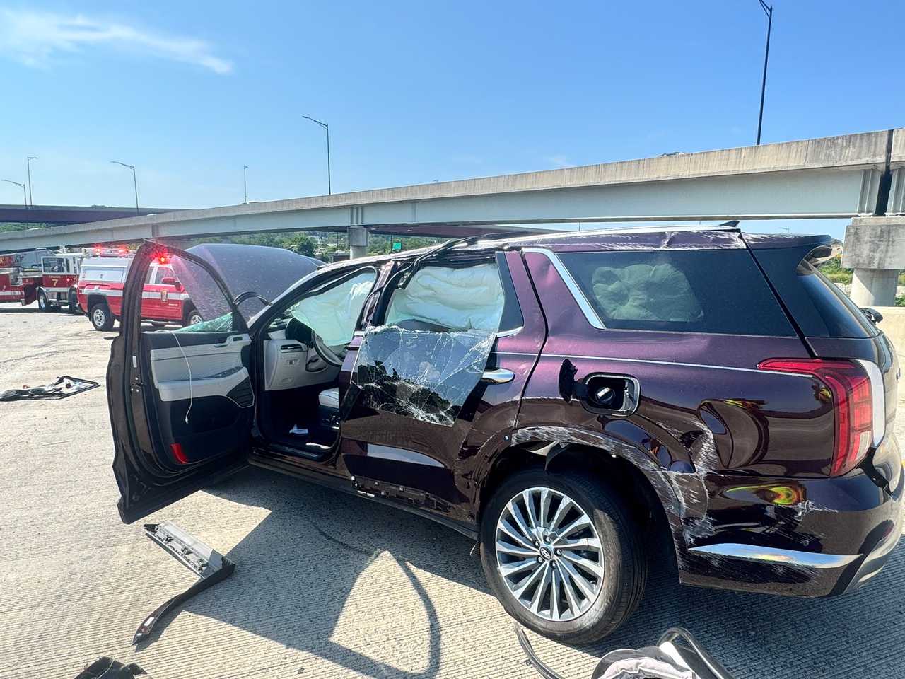 I-695 Shut Down After Rollover Crash Ejects Driver In DMV, Police Say ...