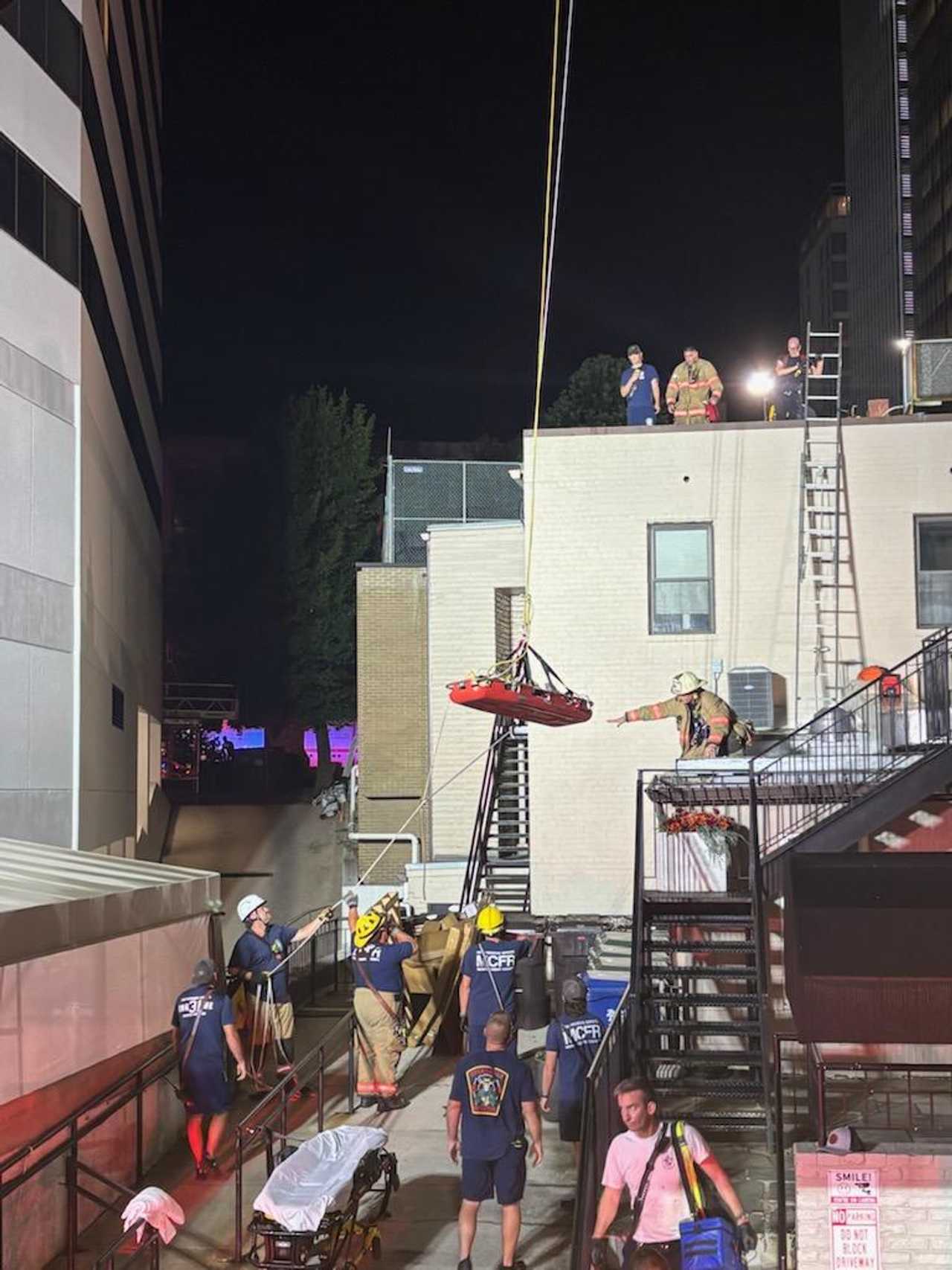 Maryland Man Critically Injured In 5-Story Roof Fall As Rescuers Race ...