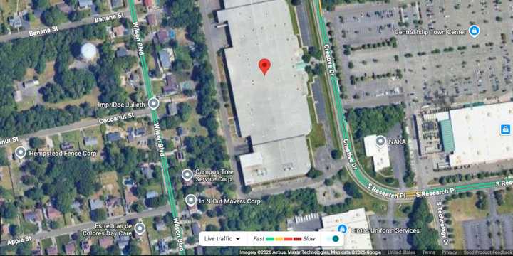 Fire Burning Warehouse In Central Islip Draws Dozens Of Crews ...