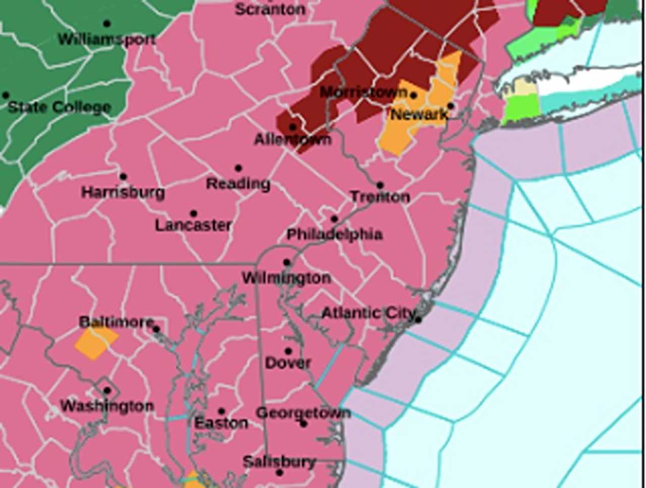 Flood Severe Thunderstorm Watches Issued Across Nj Crashes Flooding