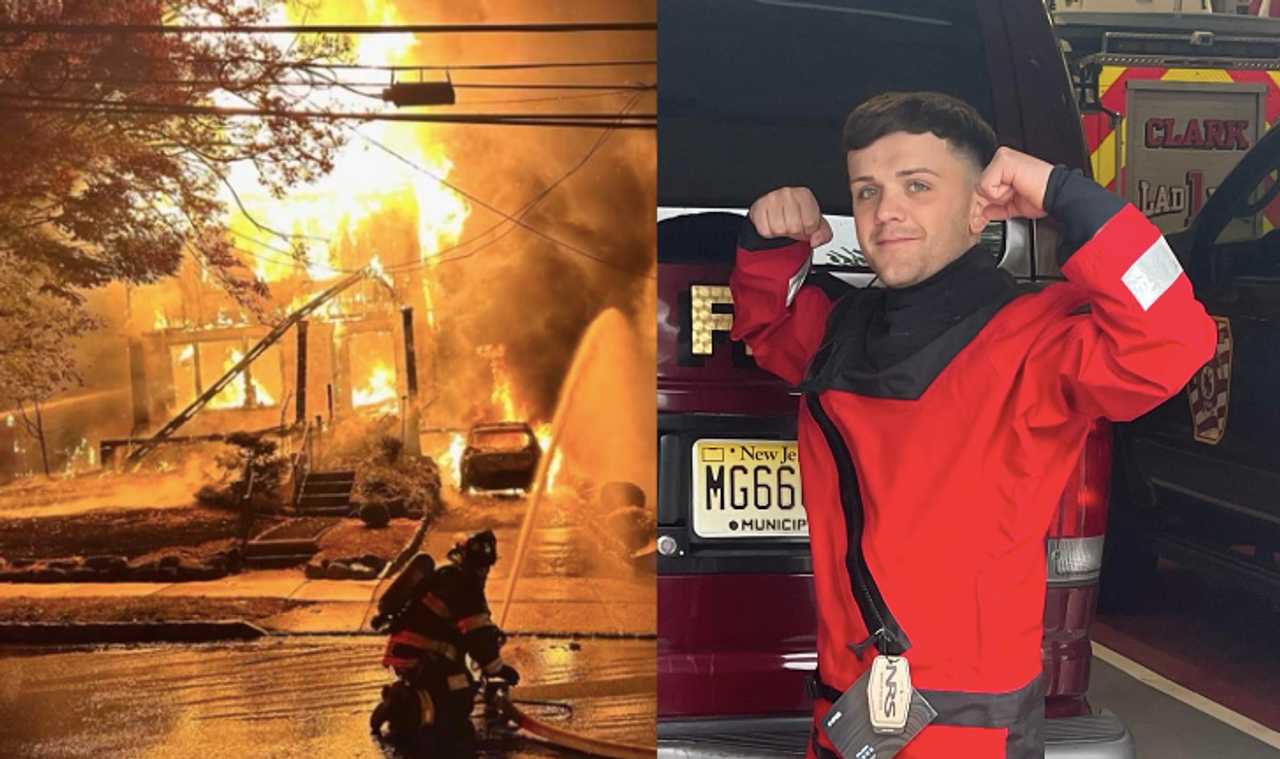 Watch Officer Who Doubles As Firefighter Pull Victim From Burning NJ ...