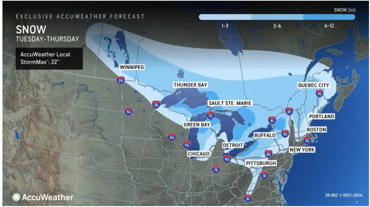 Here's Projected Snowfall Totals, Timing For System On Track For This ...