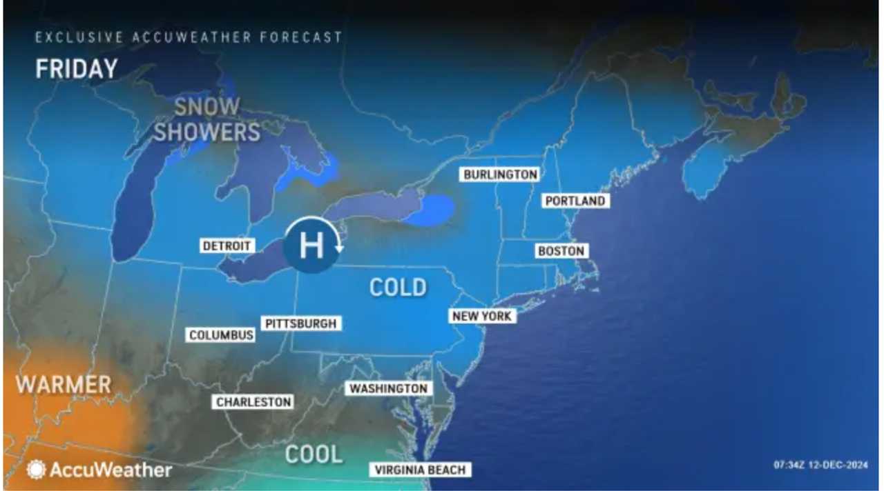 Cold Air Mass Will Be Followed By Separate Precipitation Chances: Here ...