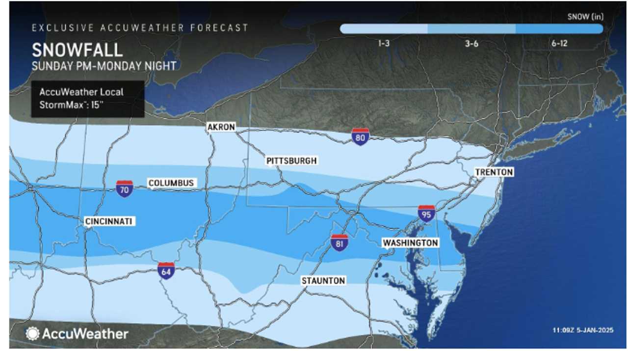 New Storm Snowfall Projection Map Released: Here's What To Expect On ...