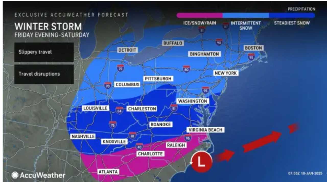 Here's Timing For Storm Packed With Snow, Ice That Will Cause Slippery ...