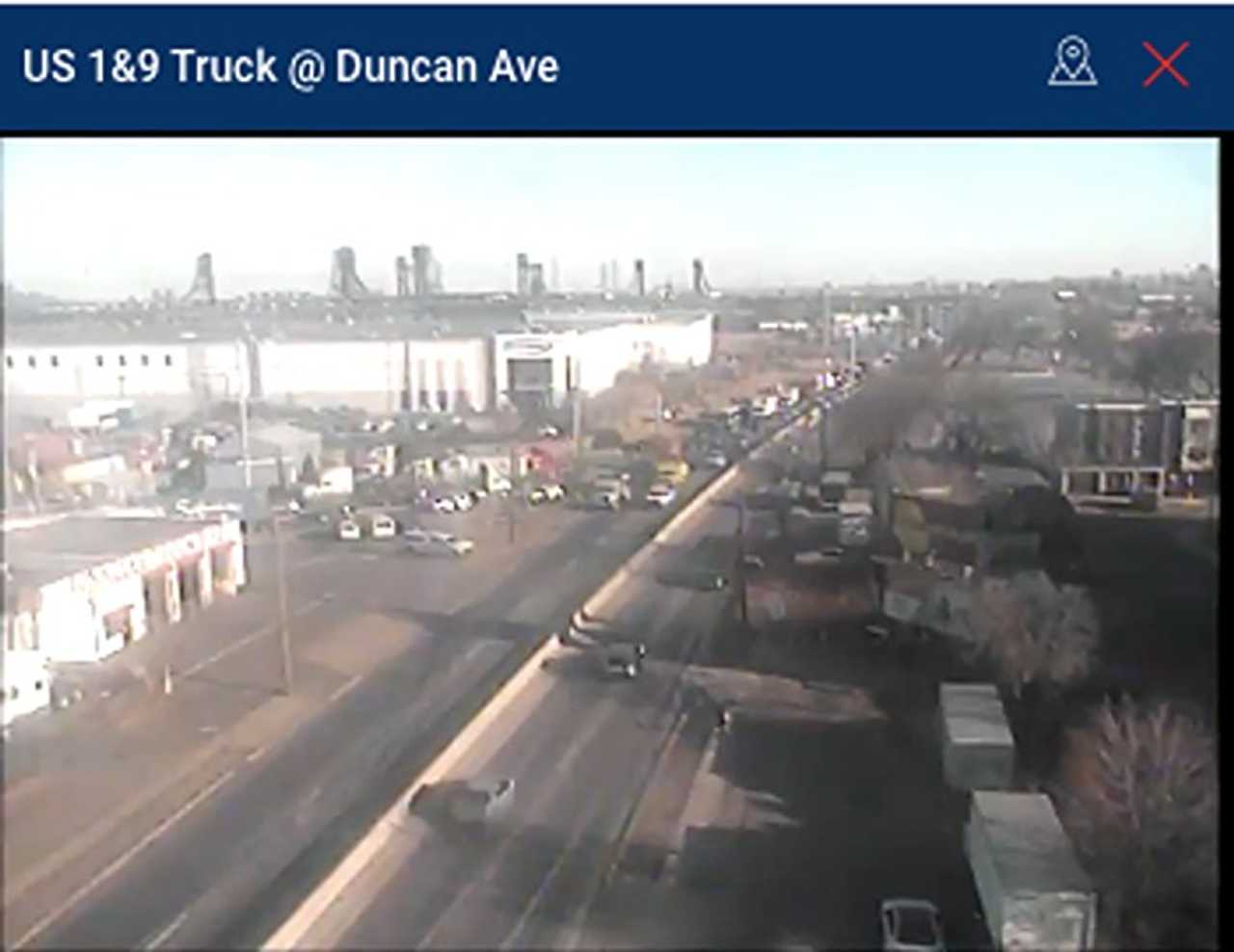 Major Crash Shuts Routes 1&9 In Jersey City | Jersey City Daily Voice