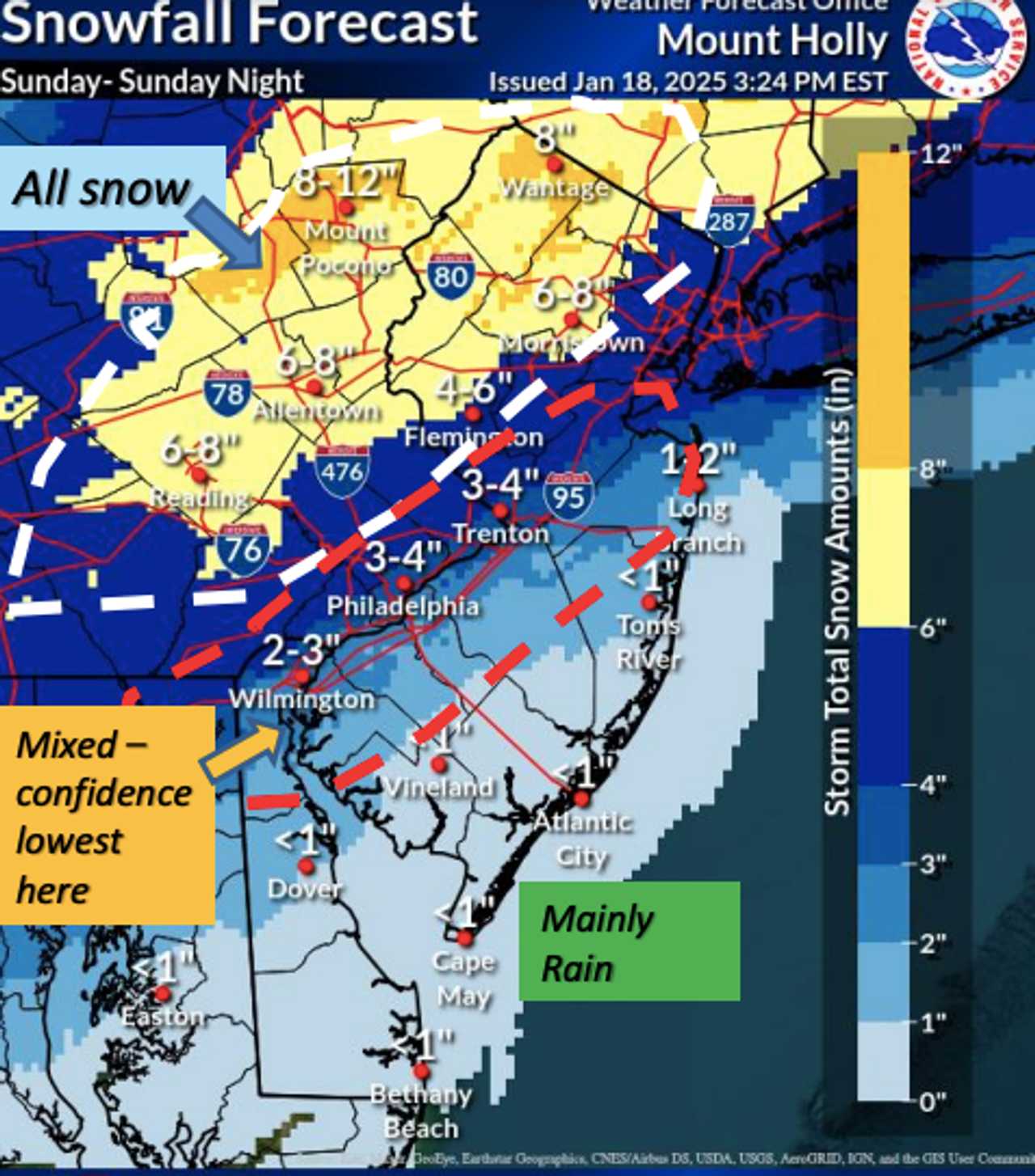 Murphy Declares State Of Emergency, New Snowfall Forecast Released As ...
