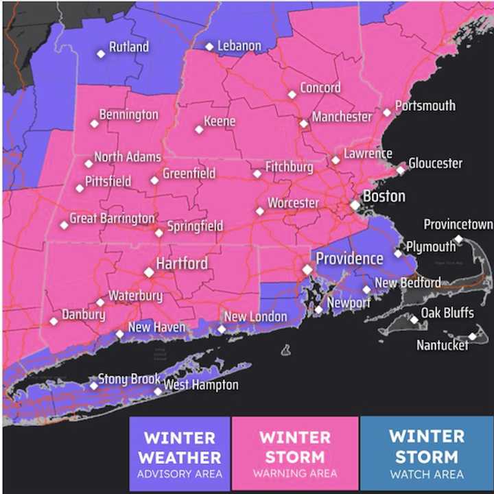 Final CT Snowfall Projections Released For Major Winter Storm | New ...