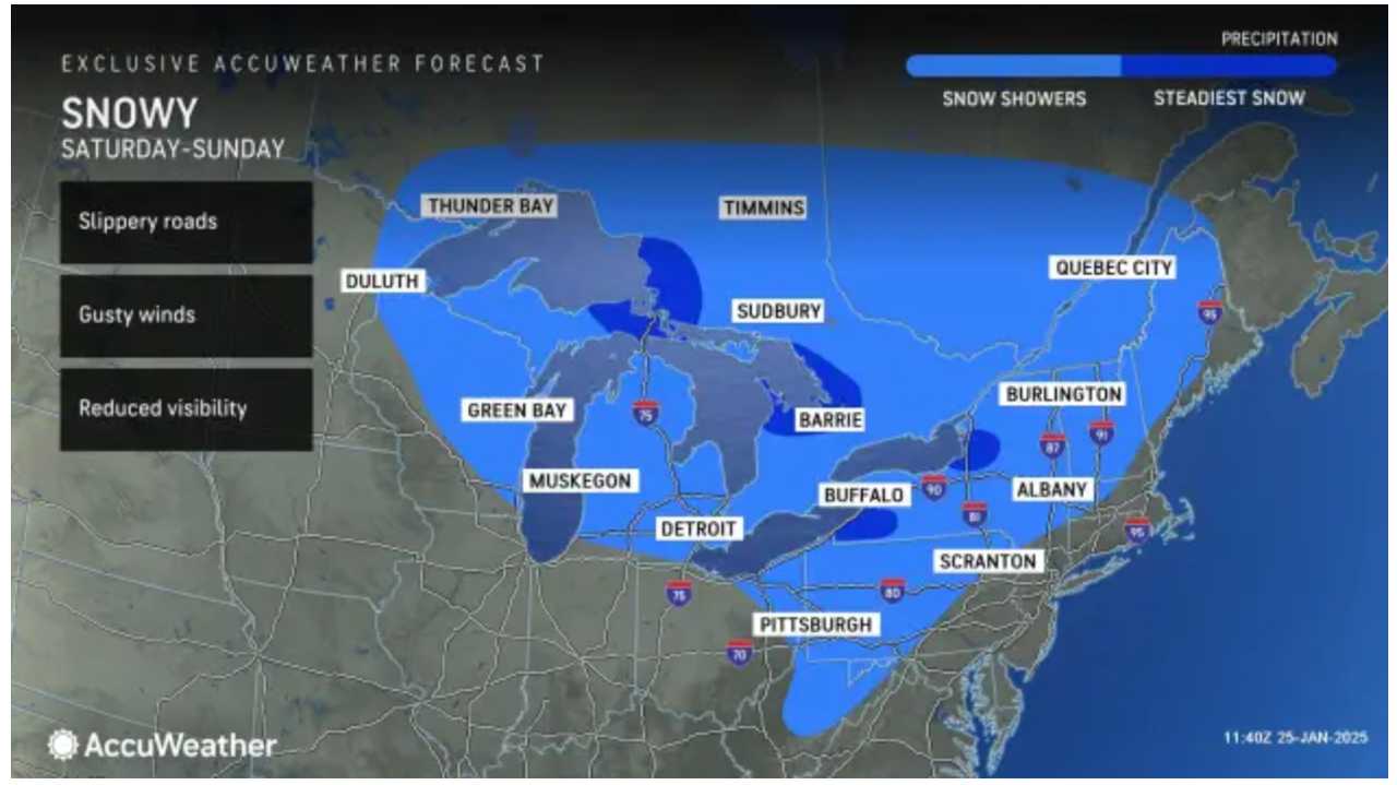 Clipper Systems Will Bring Periods Of Snow To These Parts Of Northeast ...