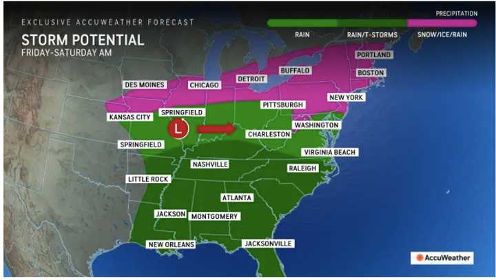 Coast-To-Coast Storm Will Bring Mix Of Snow, Sleet, Rain: Here's Timing ...