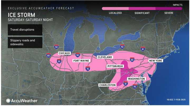 Snowfall Map: Here's Latest On Winter Storm Packed With Ice That Could ...