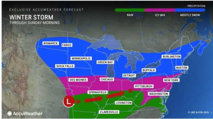 Snowfall Map: Here's Latest On Winter Storm Packed With Ice That Could ...