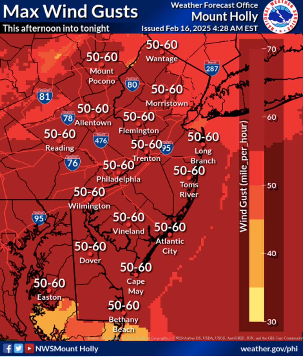 Thousands Of NJ Residents Without Power As Fierce Winds Sweep Through | Mullica Hill-Harrison ...