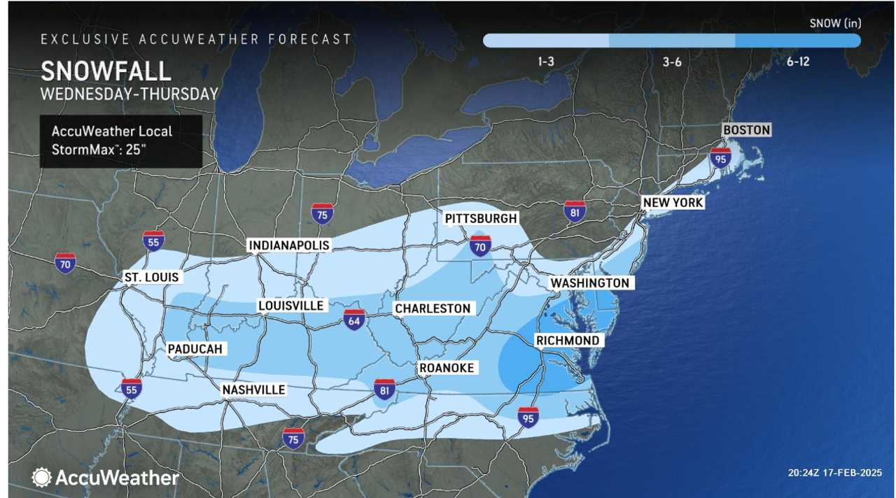 New Update: Massive Winter Storm Affecting 25 States Headed To East ...