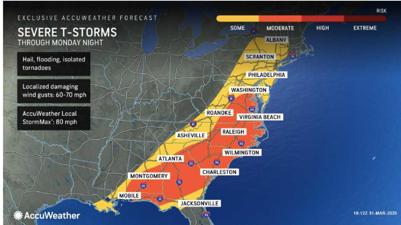Severe Storms, Damaging Winds Threaten Region As Major System Sweeps Across East Coast | Pompton ...