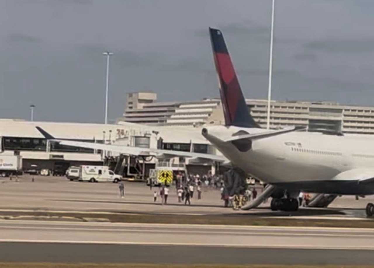 Delta Plane's Engine Bursts Into Flames, Prompting Emergency Evacuation ...